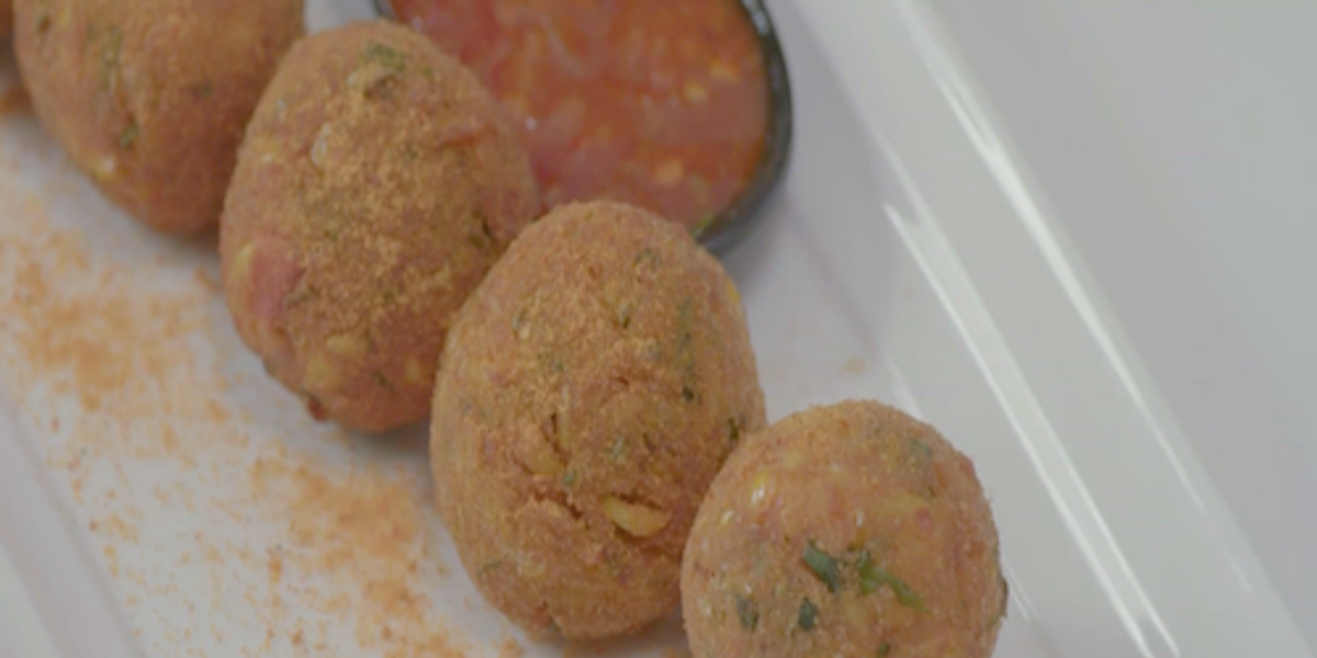 How to make Schezwan Corn Cheese Balls - My Recipe Magic