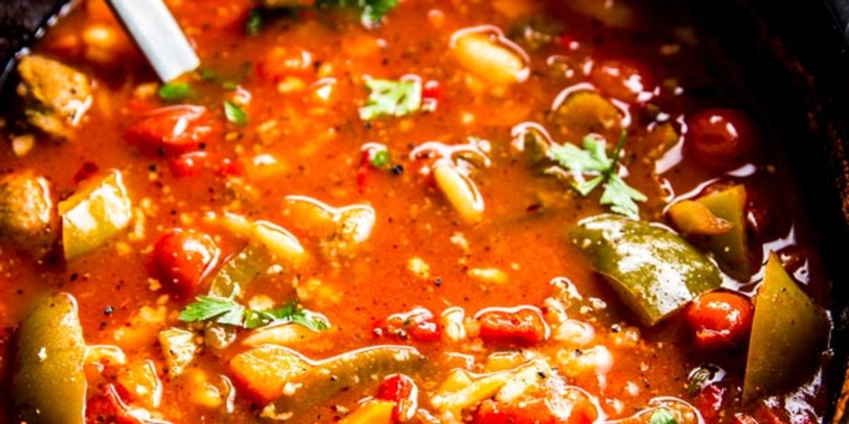 Slow Cooker Tuscan White Bean Soup With Sausage My Recipe Magic