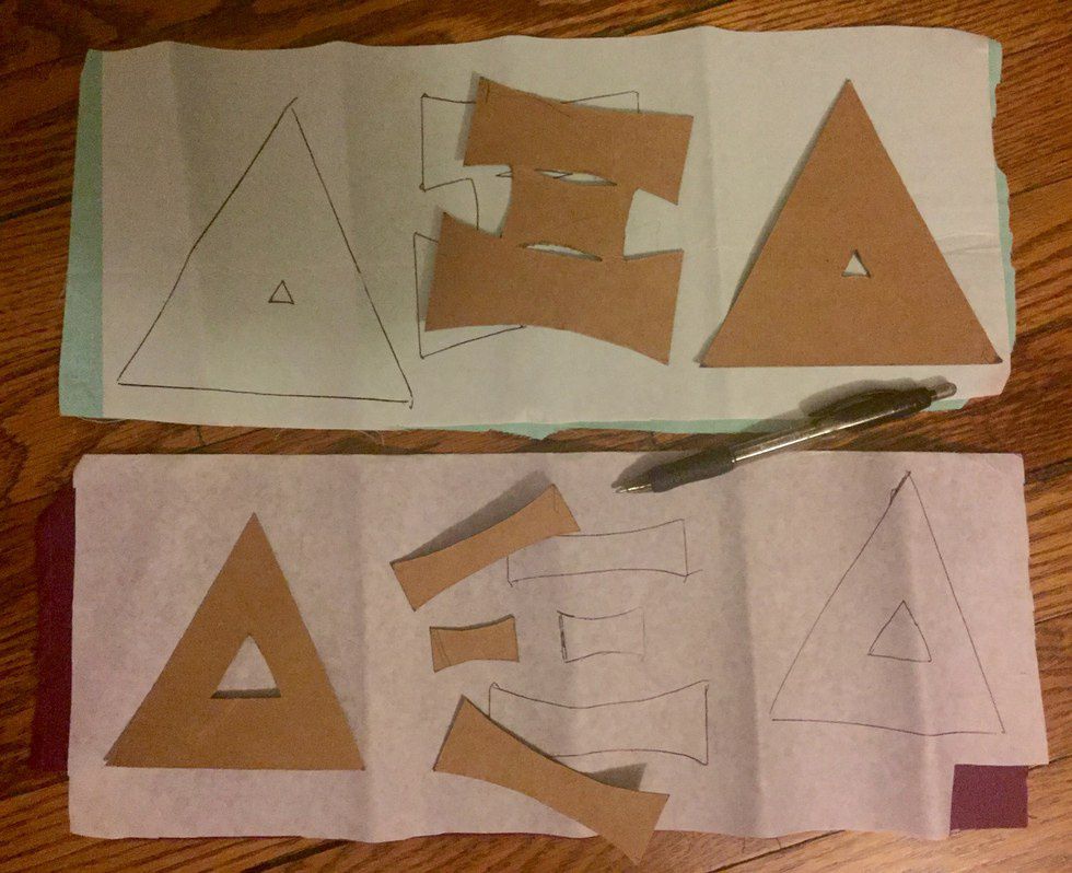 DIY Greek Letter Shirts