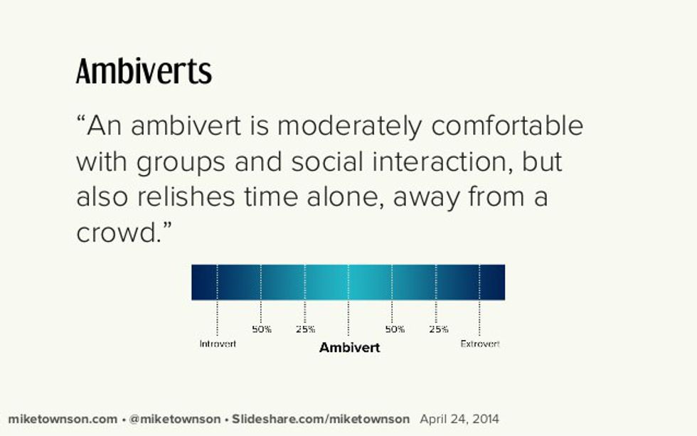 So You Think You're An Ambivert?