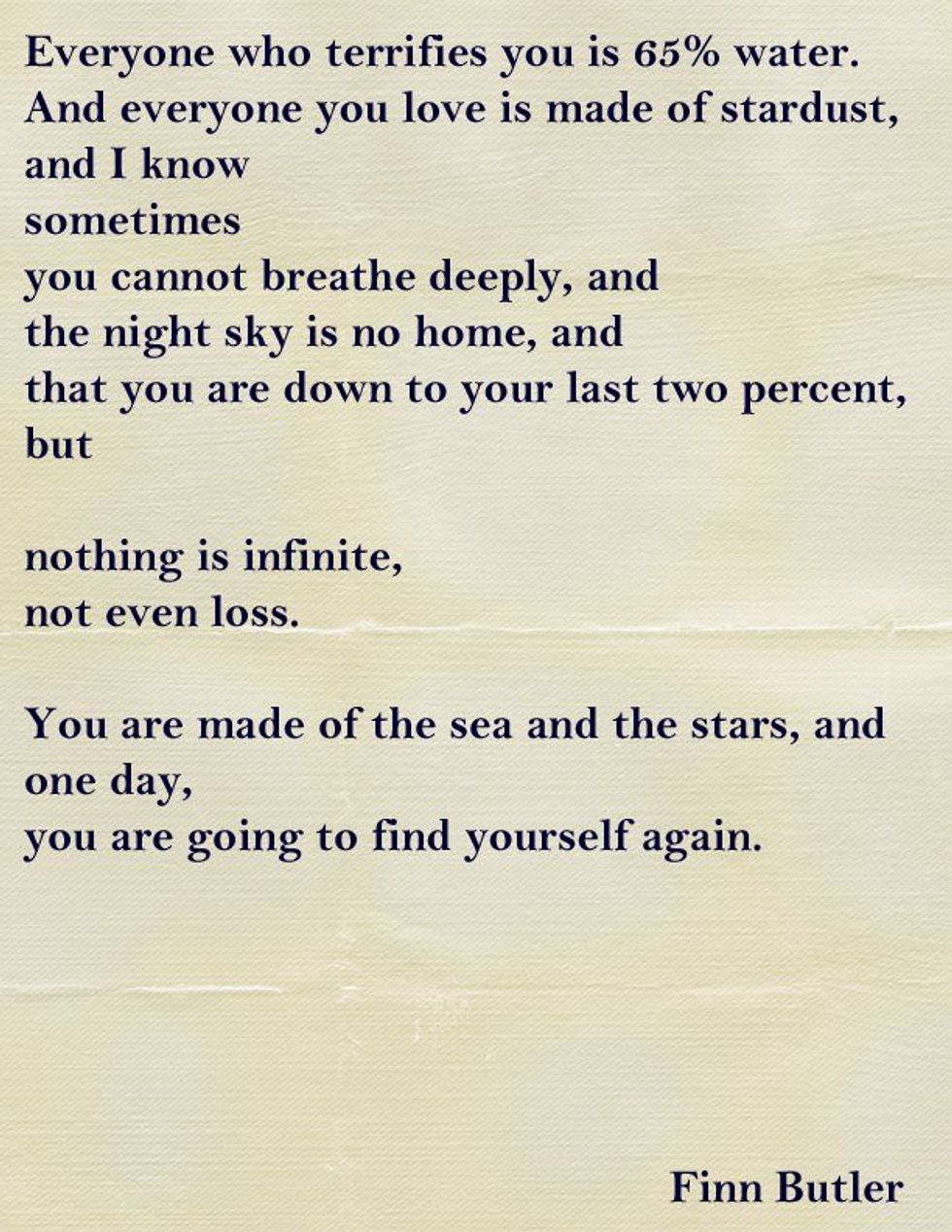 My Favorite Poem: 'Saltwater' By Finn Butler