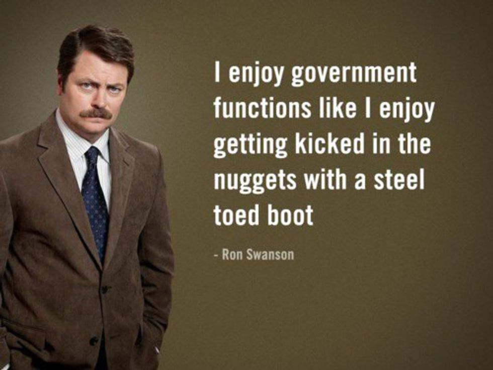 The Government as Told by Ron Swanson