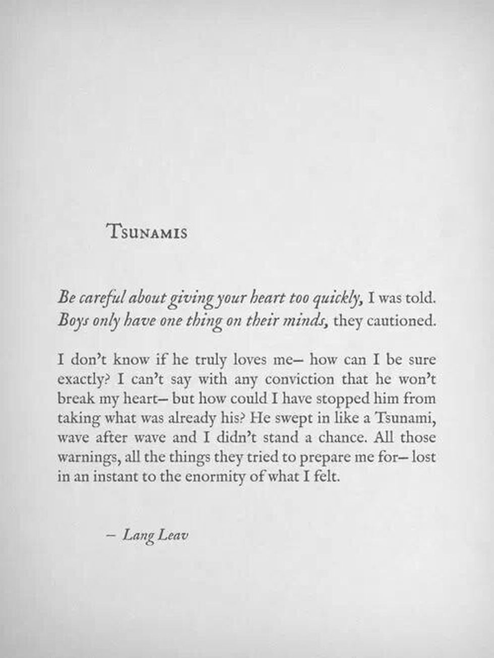 11 Leav Lang Poems Every Twenty Something Needs To Read