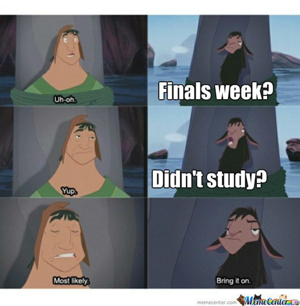 Ten Memes For Finals Week