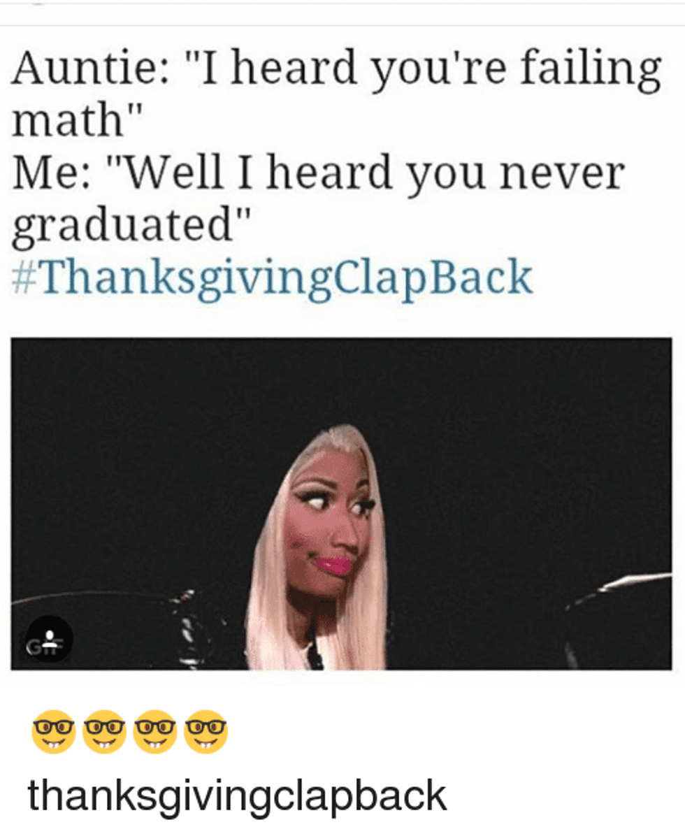 The 10 Most Savage Thanksgiving Clapback Memes