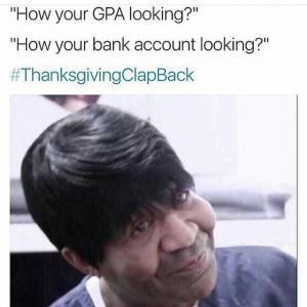 The 5 Most Relatable Thanksgiving Memes And Clapbacks