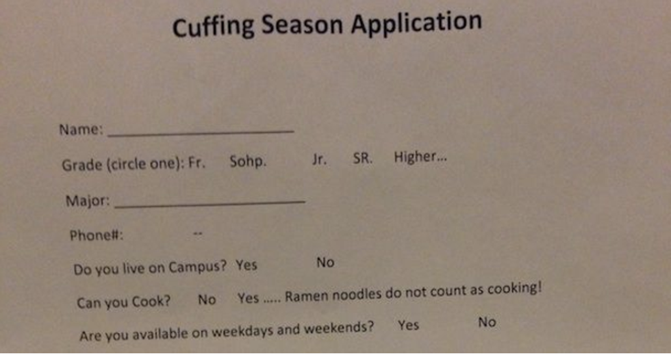 A Beginners Guide To Cuffing Season