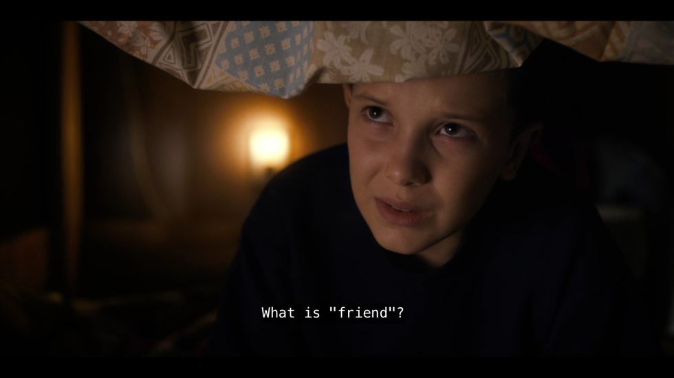 College As Explained By Eleven From "Stranger Things"