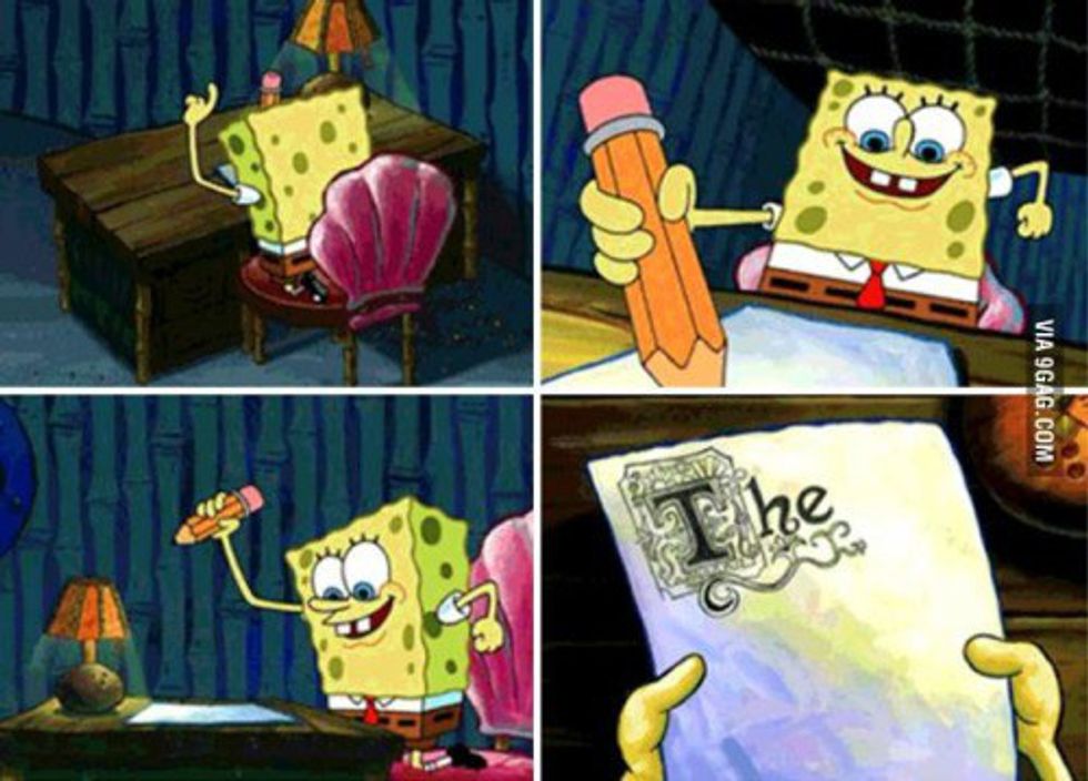 The Struggles Of A College Student, As Told By Spongebob Squarepants