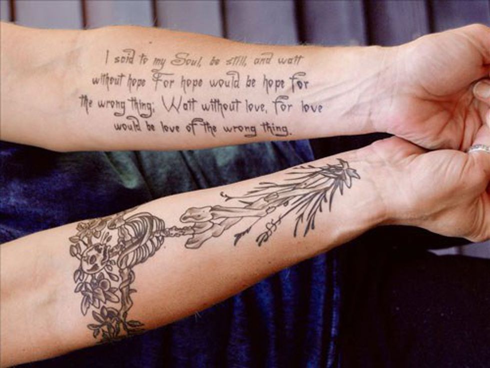 21 Awesome Literary Tattoos That Celebrate National Poetry Month
