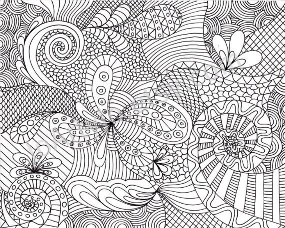 11 Coloring Pages For 11 Stressful Situations