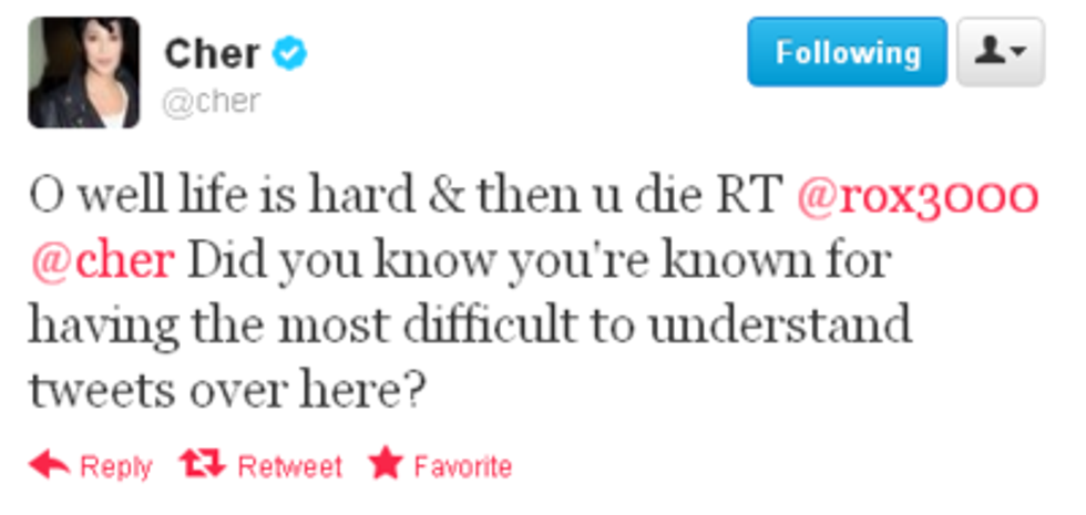 15 Of Cher's Greatest Tweets