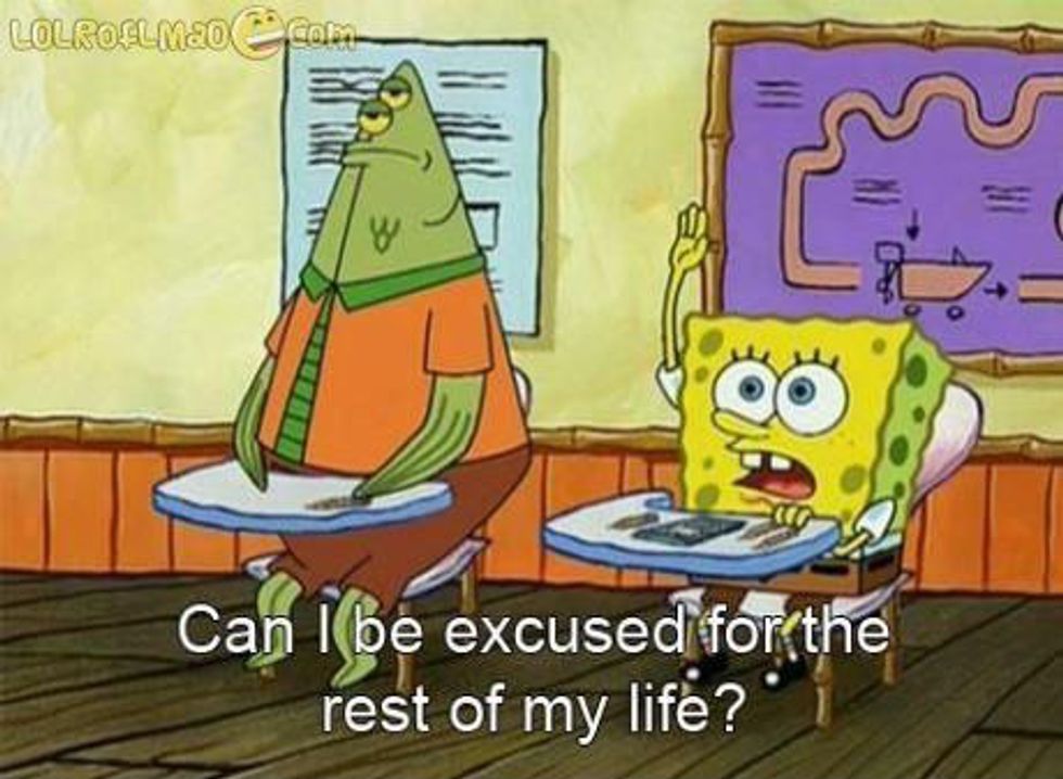 Life Of A Science Major, As Told By SpongeBob Squarepants