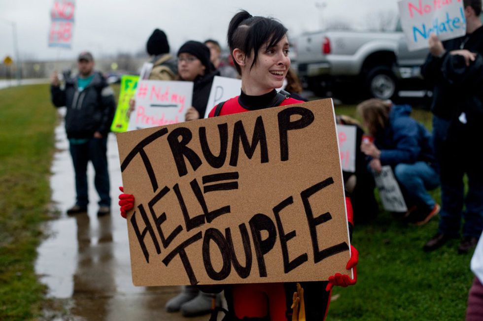 The Best Protest Signs From Trump Rallies