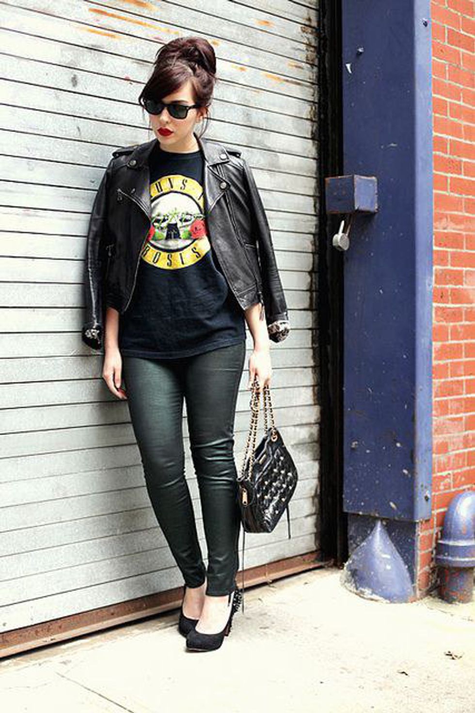 10 Ways To Style A Black Leather Jacket