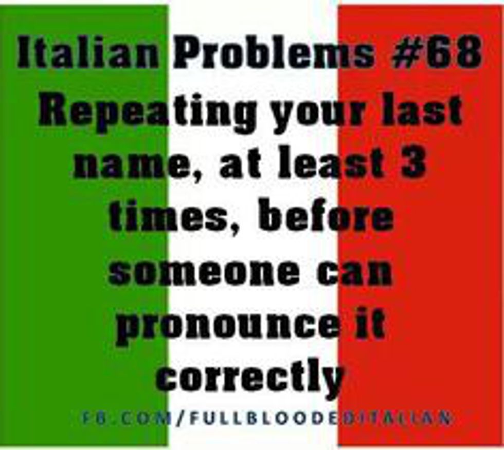 You Know You're Italian When
