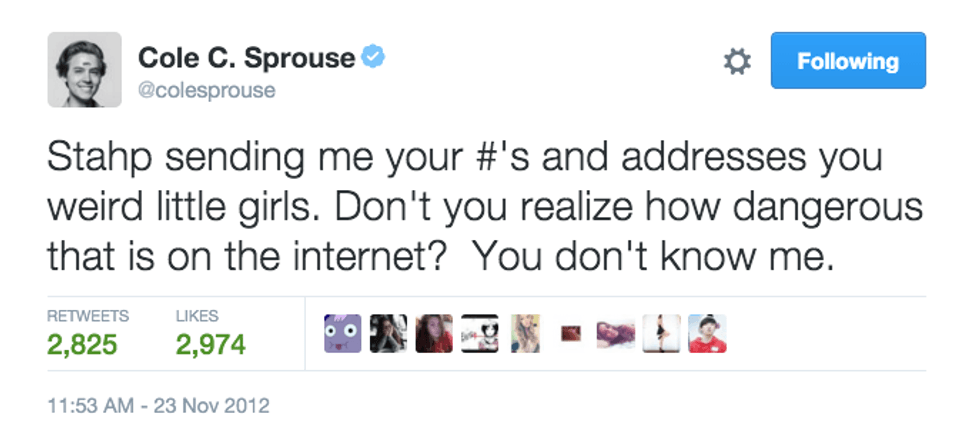 Cole Sprouse's 23 Best Tweets