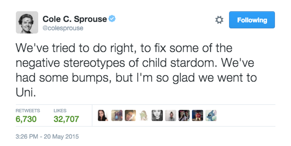 Cole Sprouse's 23 Best Tweets
