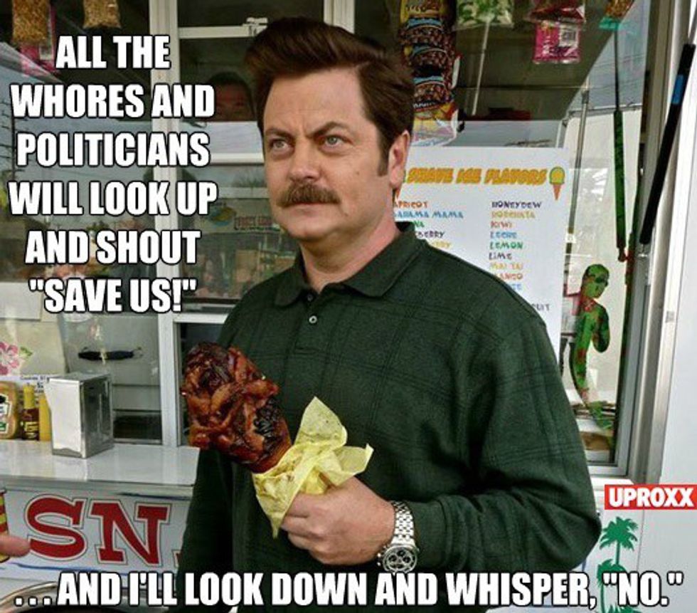 Why Ron Swanson Should Be The Next President