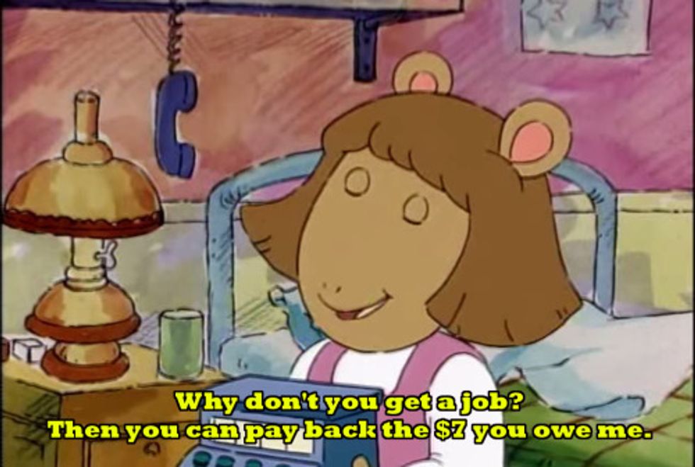 8 Times D.W. Read From 'Arthur' Was The Female Role Model Cartoons ...