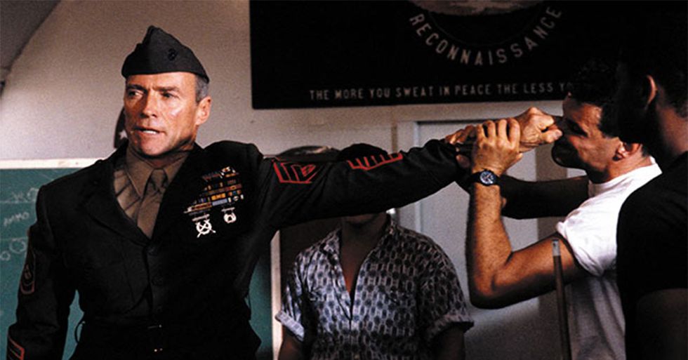 This is what the Marines from 'Heartbreak Ridge' are doing today ...