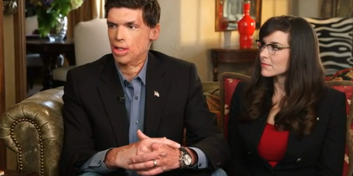 WATCH: Glenn talks to retired Army Captain Sam Brown about his heroic ...