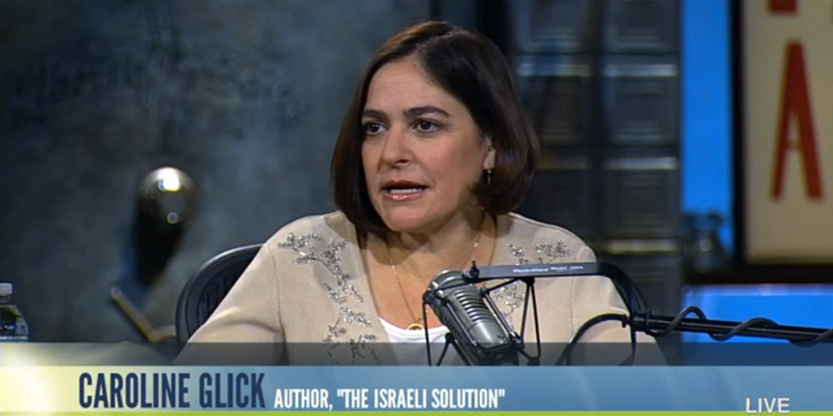 Journalist Caroline Glick lays out her single-state solution for peace ...