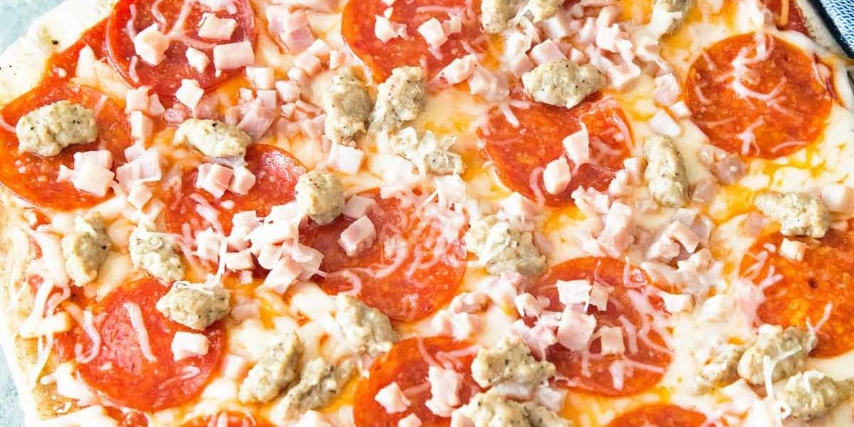 Grilled 3 Meat Pizza - My Recipe Magic