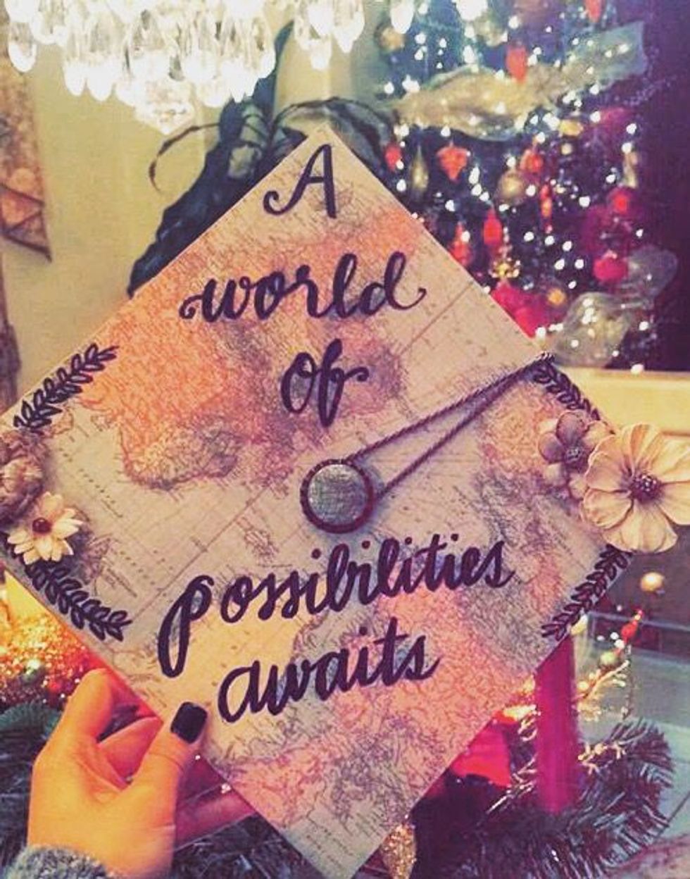 23 Grad Cap Decorating Ideas For Travel-Obsessed Grads