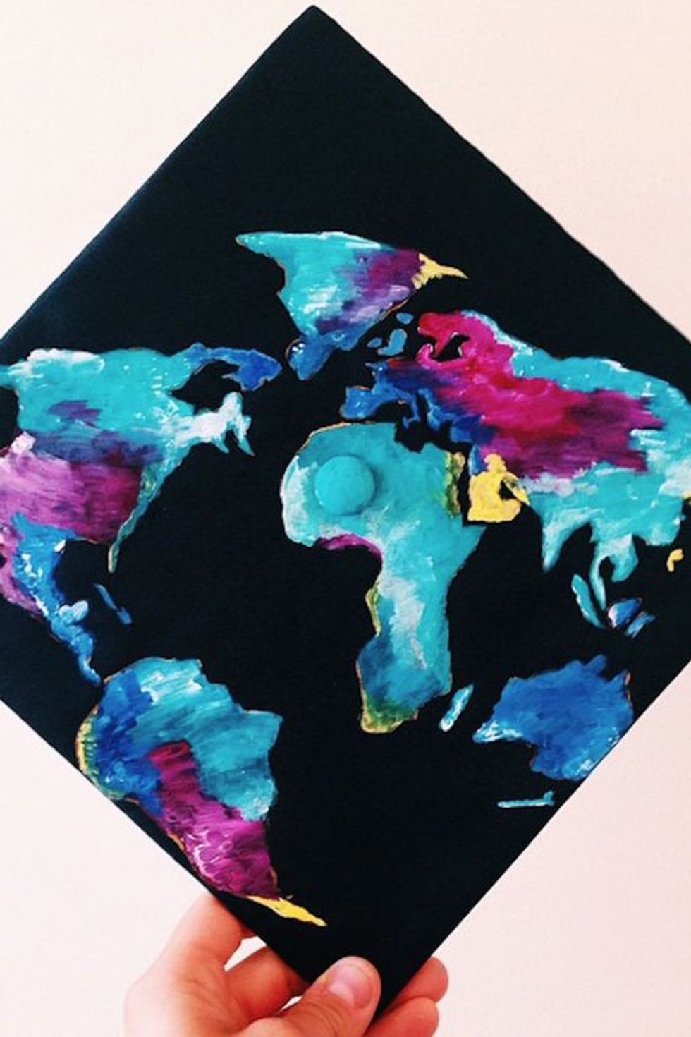 23 Grad Cap Decorating Ideas For Travel-Obsessed Grads