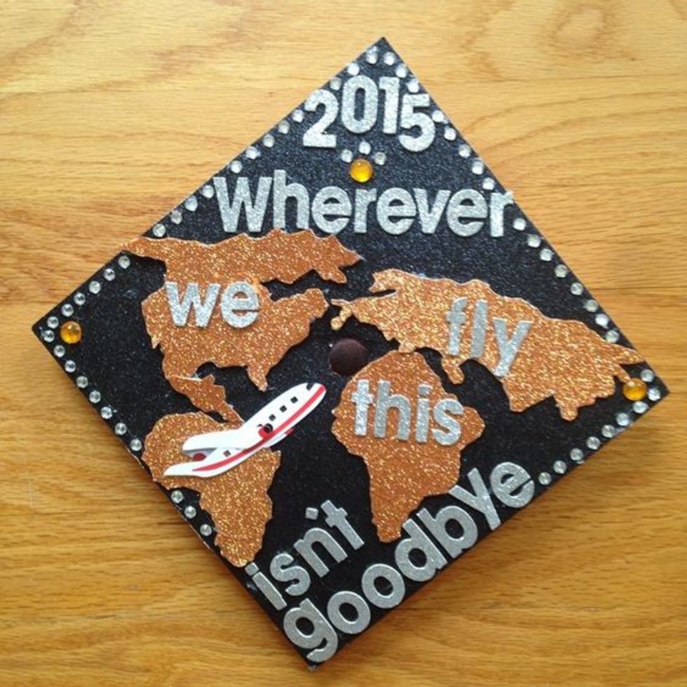 23 Grad Cap Decorating Ideas For Travel-Obsessed Grads