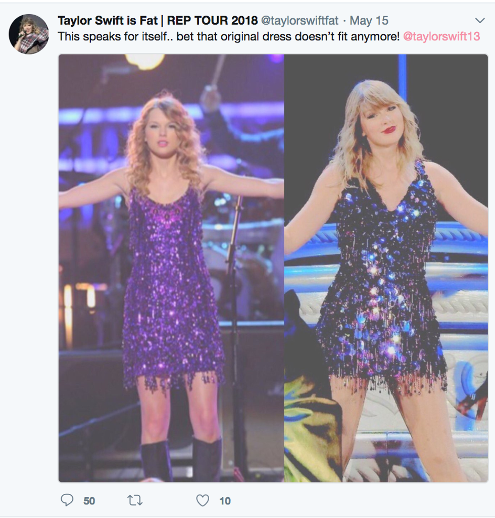 A Fan Called Taylor Swift Fat And It Makes Me Want To Eat A Handful Of ...