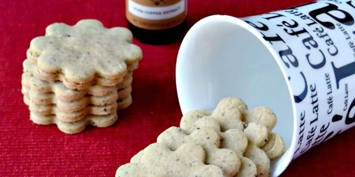Coffee Shortbread Cookies #ChristmasCookies - My Recipe Magic