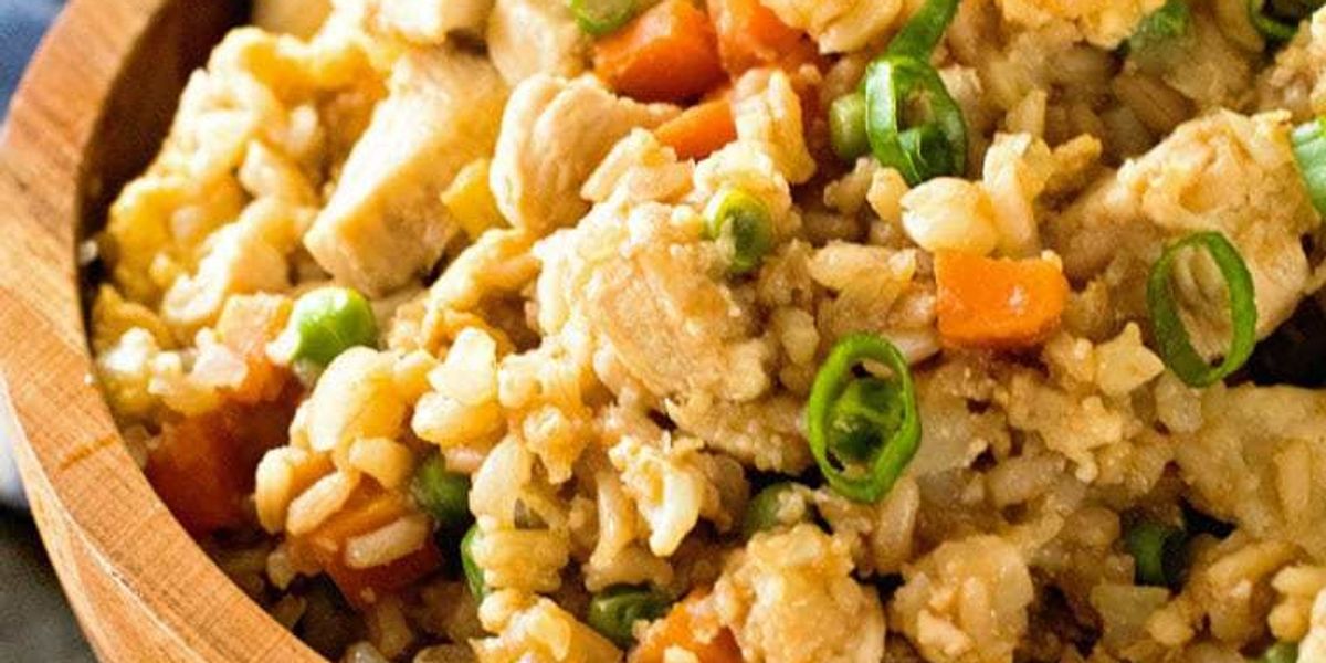 Cauliflower Chicken Fried Rice - My Recipe Magic