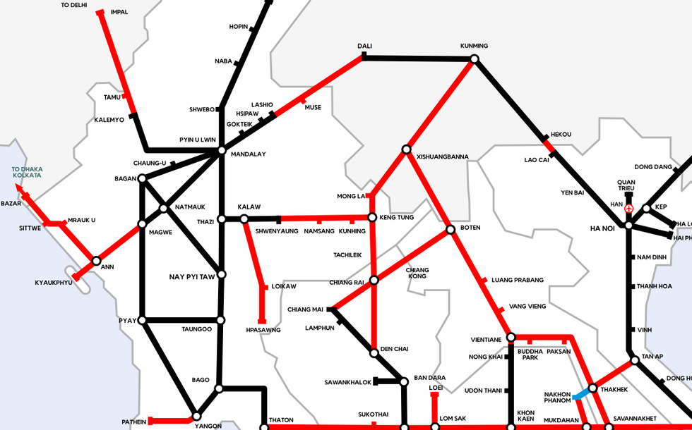 A Utopian Map of Southeast Asian Railways - Big Think