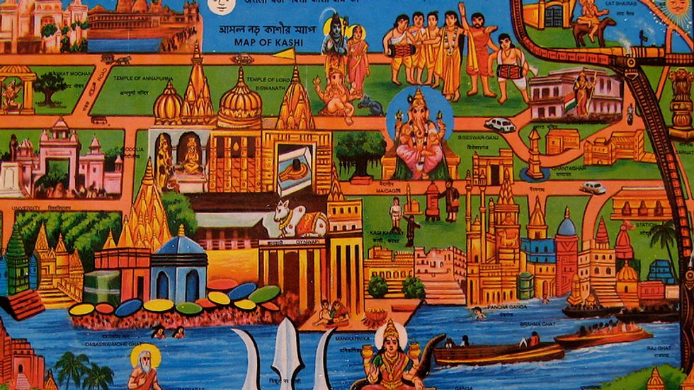 A Map of Hinduism's Holiest City - Big Think