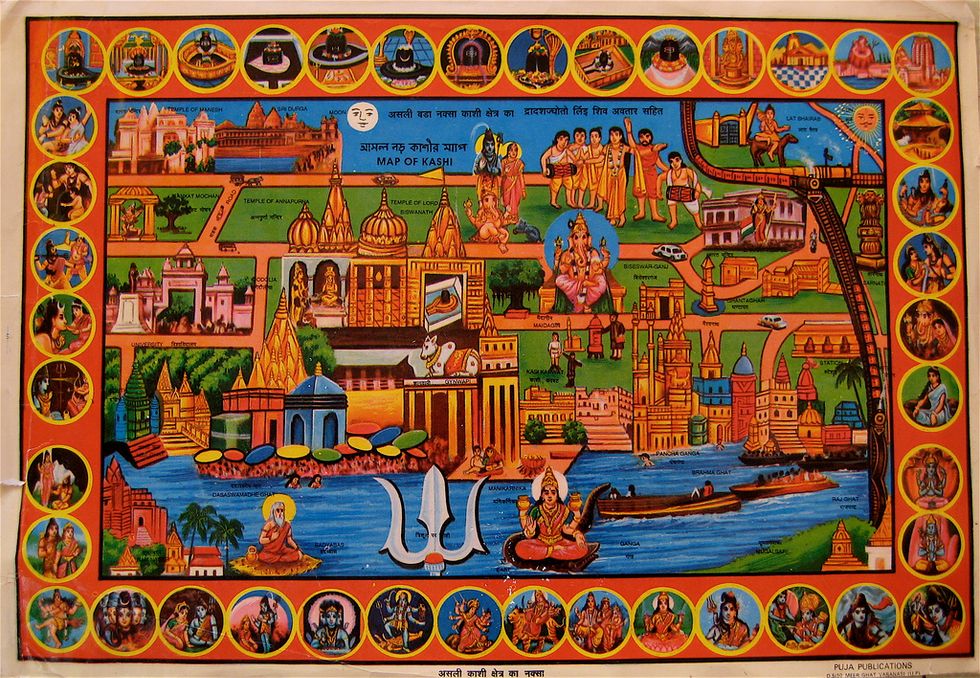 A Map of Hinduism's Holiest City - Big Think