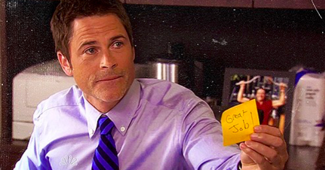 Chris Traeger from Parks and Recreation was Depressed