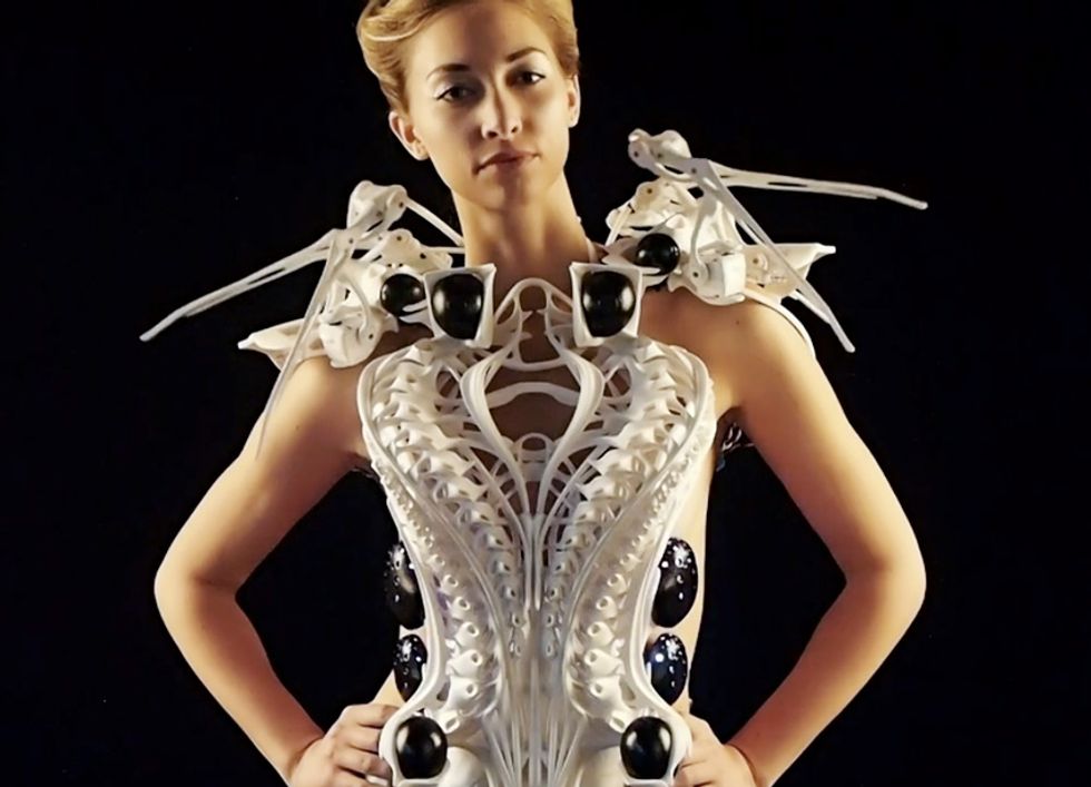 Spider Dress - 3D Printed Cyborg Fashion - NYLON