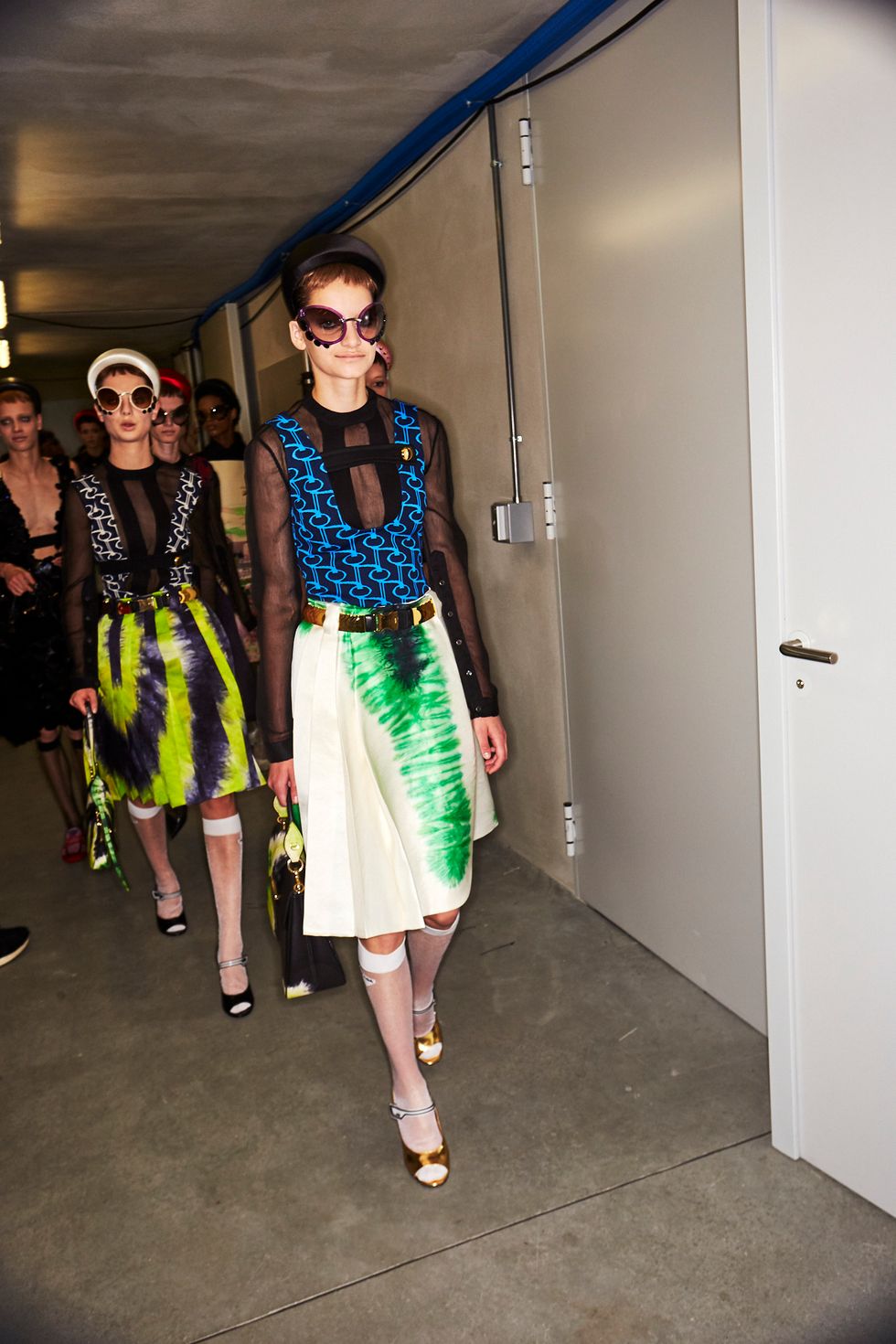 Go Backstage at Prada's Spring 2019 Show - PAPER Magazine