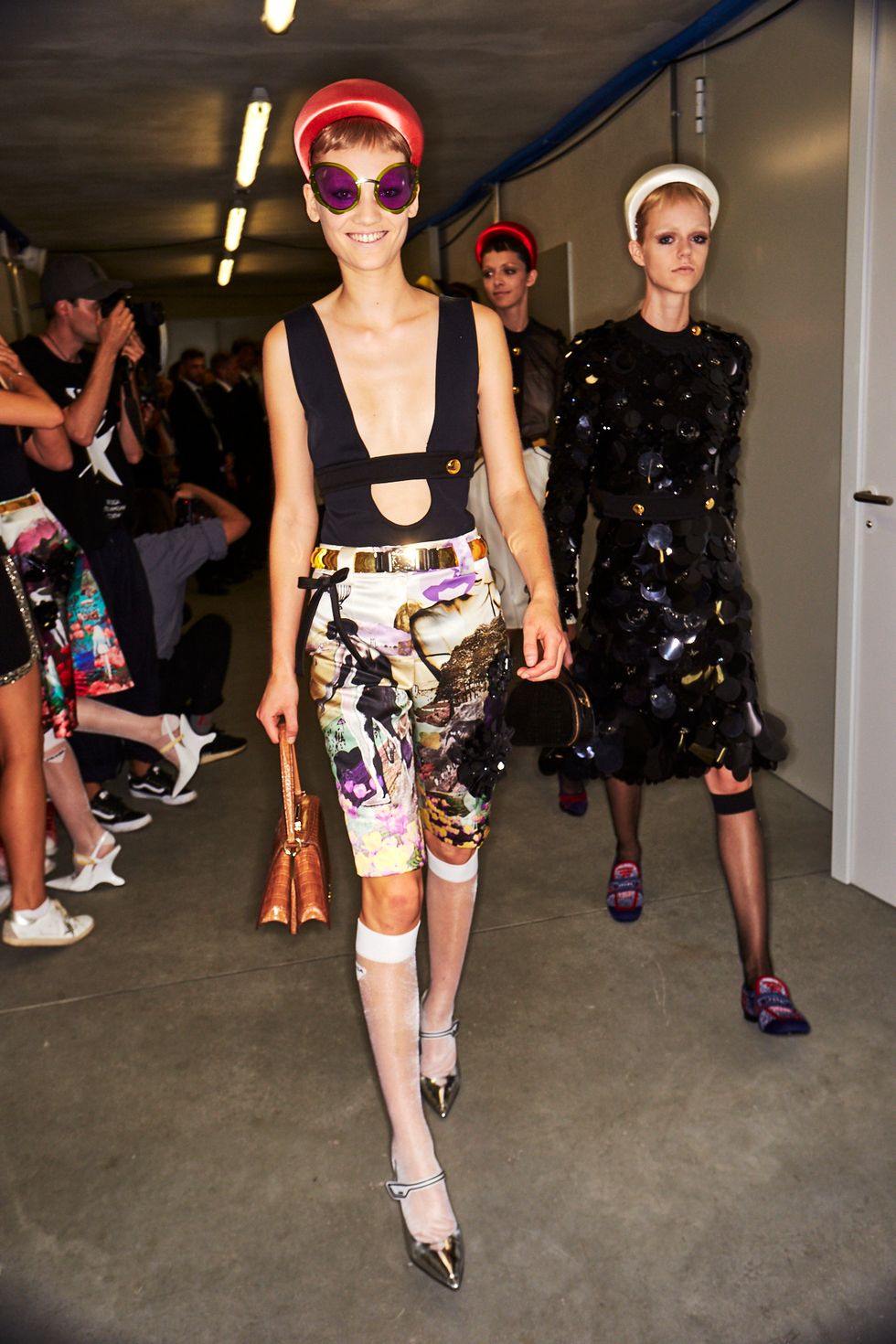 Go Backstage at Prada's Spring 2019 Show - PAPER Magazine