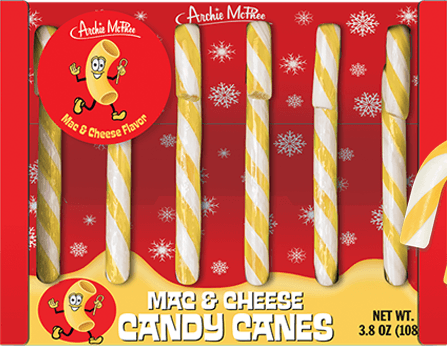 Mac-and-cheese candy canes are a holiday treat we hope no one puts in ...