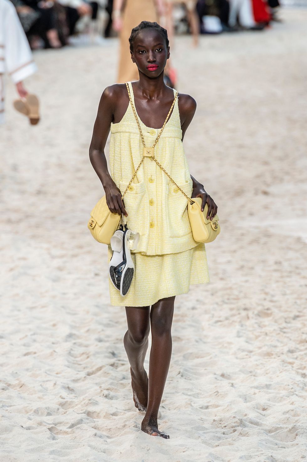 Karl Lagerfeld Built a Beach for Chanel's Spring Show - PAPER Magazine