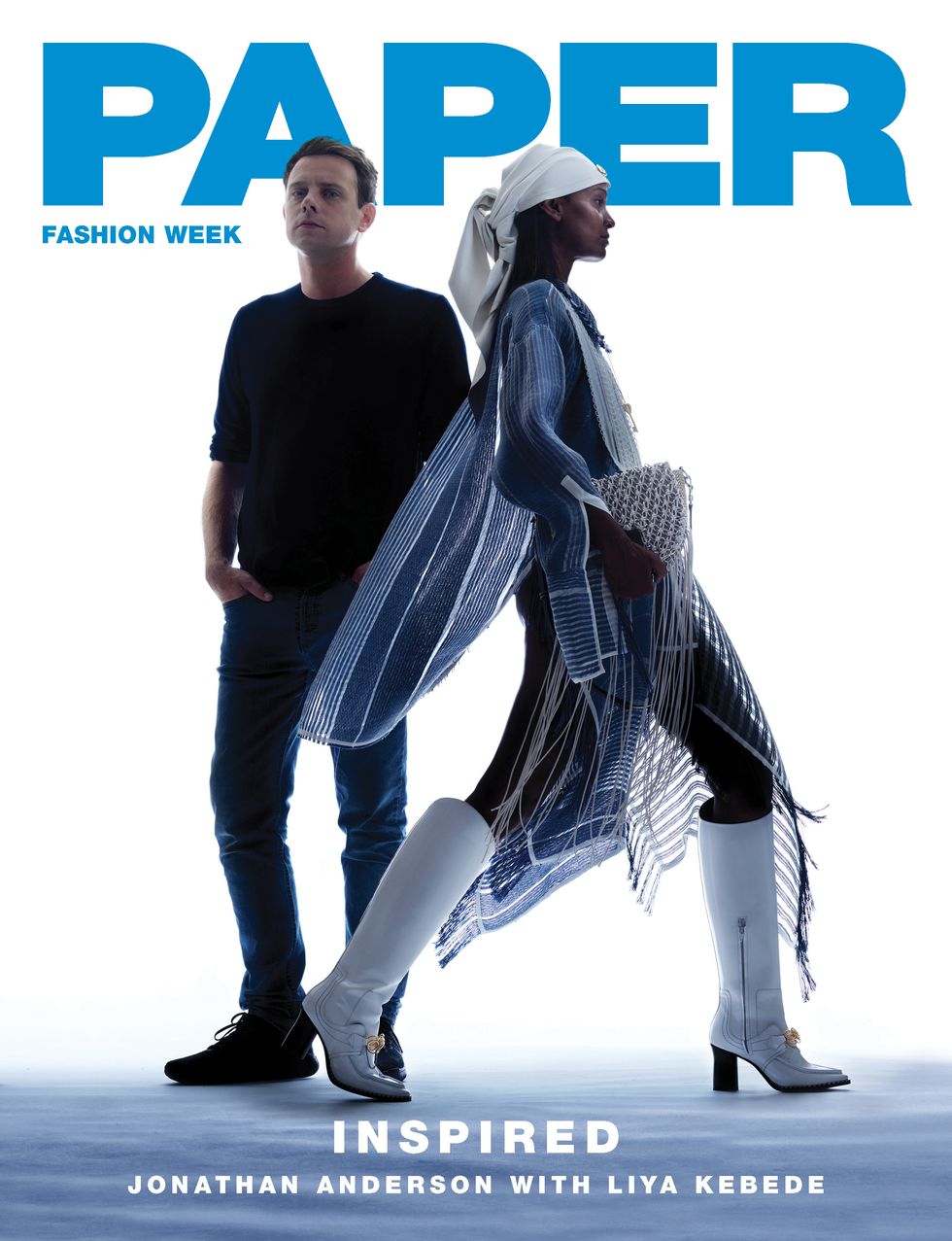 Jonathan Anderson and Liya Kebede Cover PAPER - PAPER Magazine
