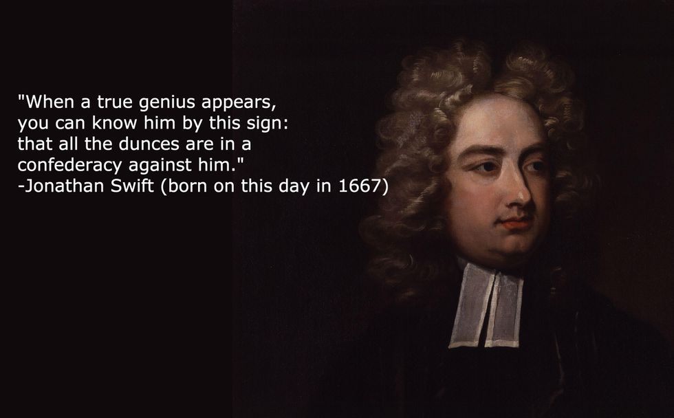 Jonathan Swift on How to Spot Genius - Big Think
