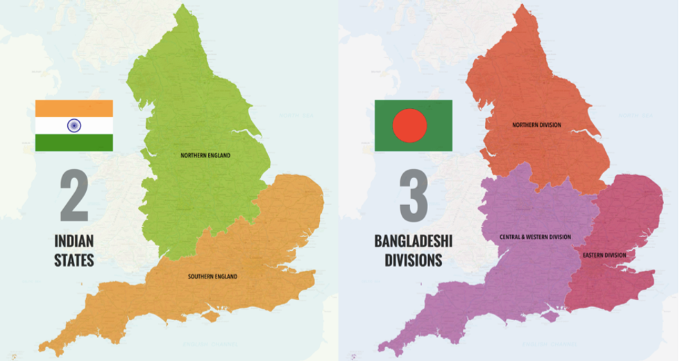 40 Ways to Carve Up England - Big Think