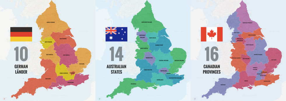 40 Ways to Carve Up England - Big Think