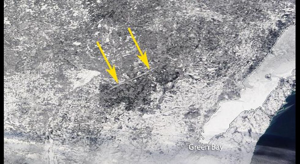 NASA Satellite Captures Peculiar Line in Wisconsin From Space — Here's ...