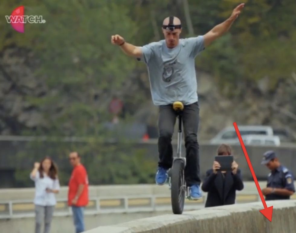 This Is Just Scary': Unicyclist Takes a Ride With Something Terrifying ...