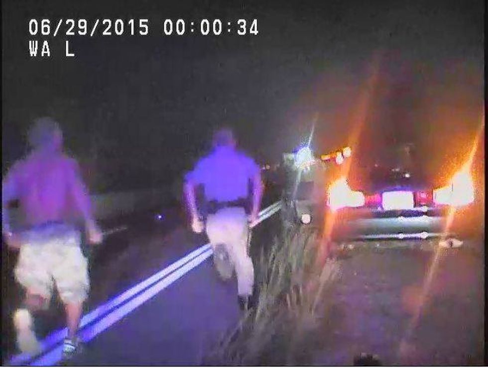 Dashcam Captures the Moment a Trooper Rushes to Stop Runaway Car With a ...